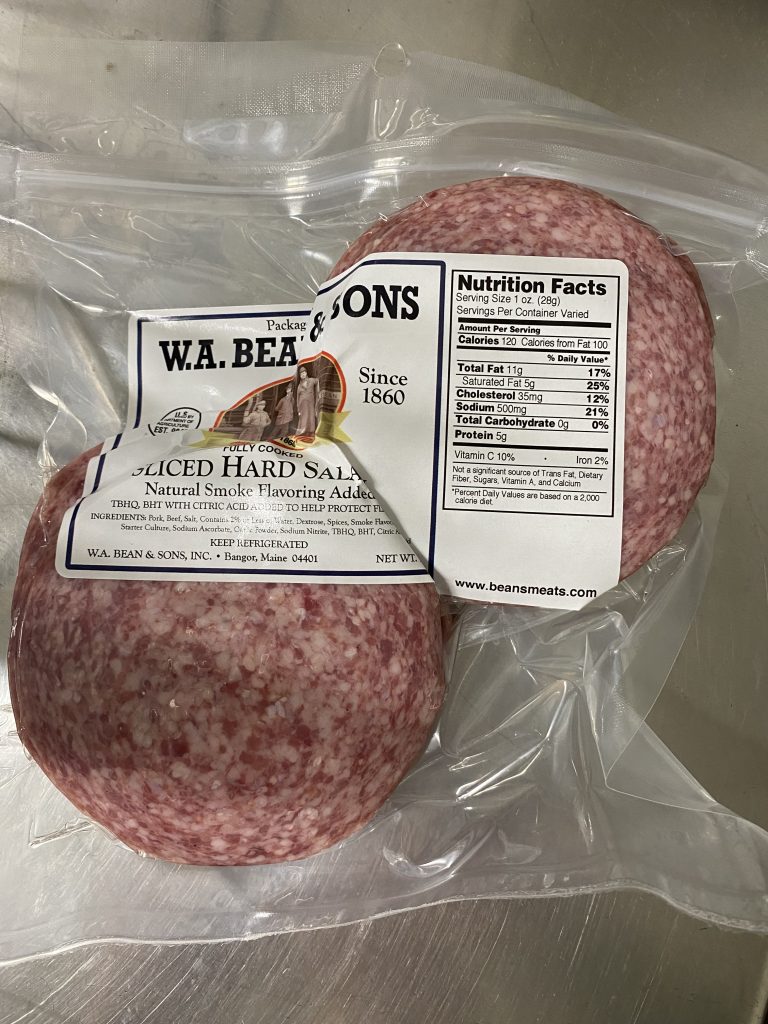 Hard Salami -12oz - W.A. Bean & Sons